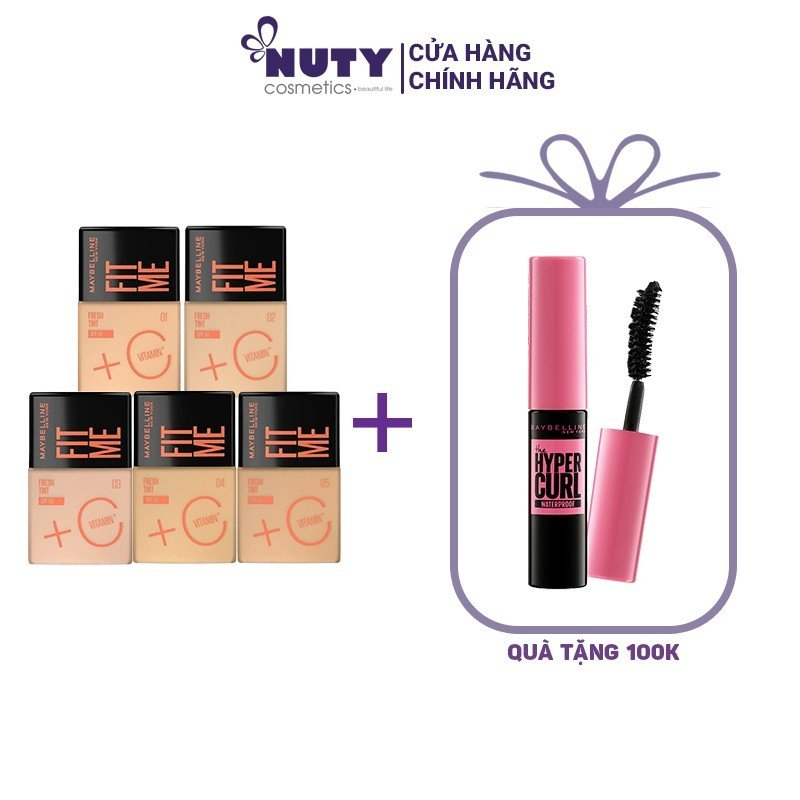 Kem Nền Maybelline Fit Me Fresh Tint C Tươi Mướt Chống Nắng Spf50 Pa