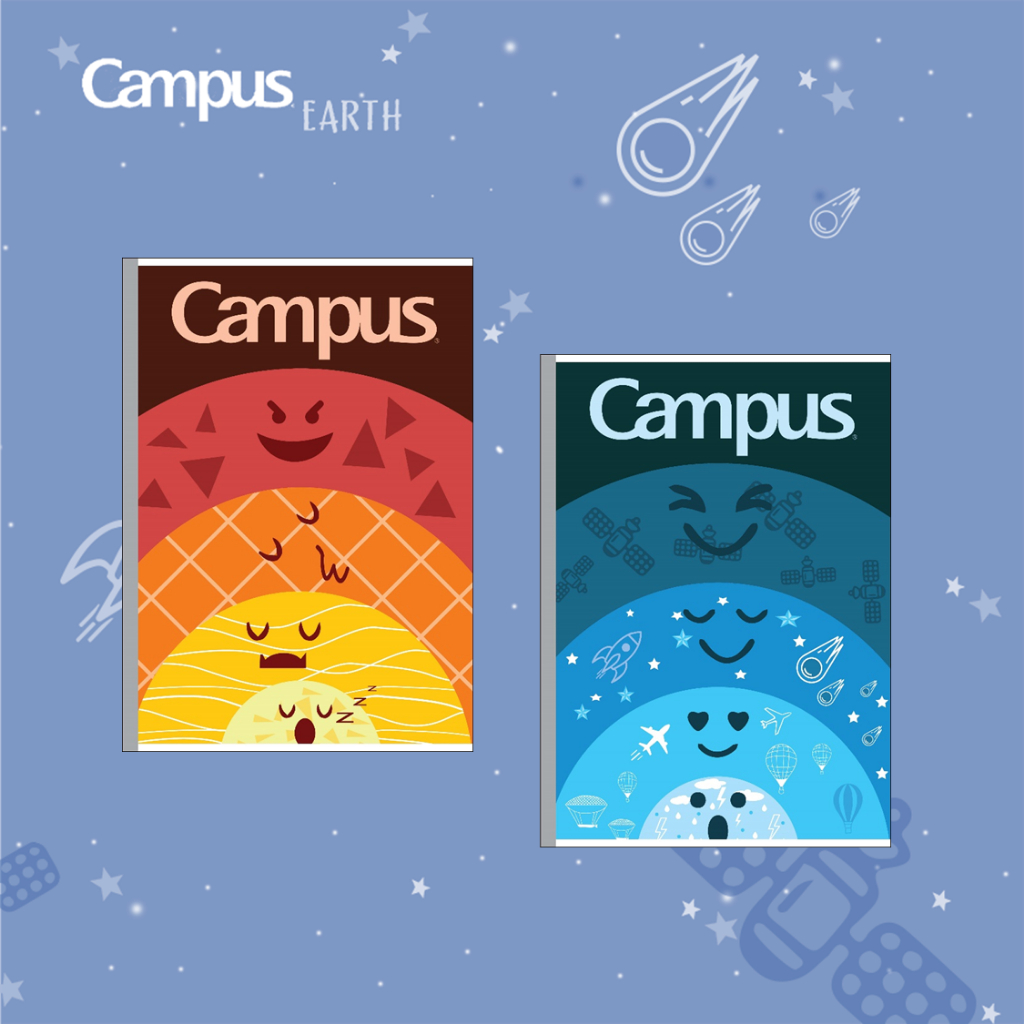 [KÈM QUÀ TẶNG] Lốc 5 Vở kẻ ngang có chấm Campus EARTH 200 trang - Tặng bút bi MG A3 | Shopee ...