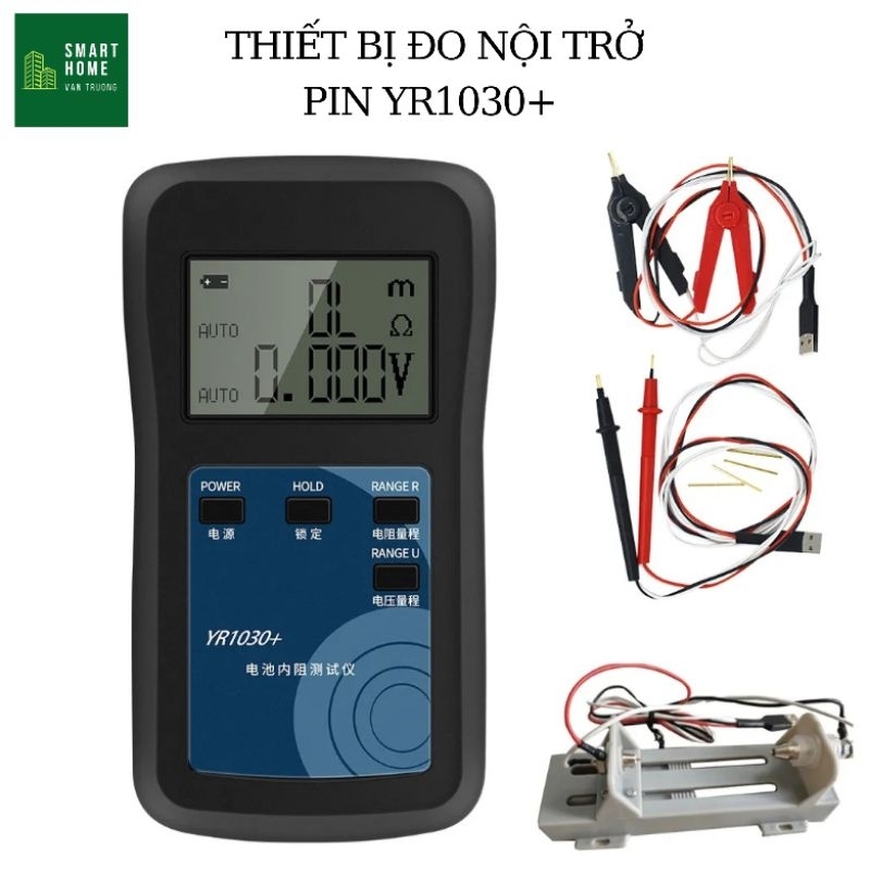 Máy kiểm tra nội trở pin YR1303+ cho pin 18650 2170 32650 Lifepo4 xác ...