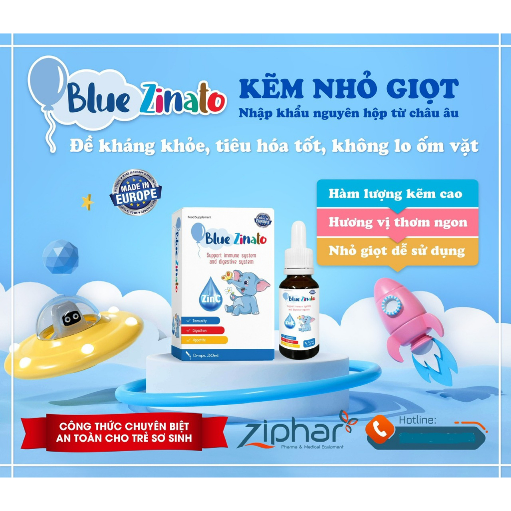Kẽm nhỏ giọt Blue Zinato - Nhập khẩu chính hãng | Shopee Việt Nam