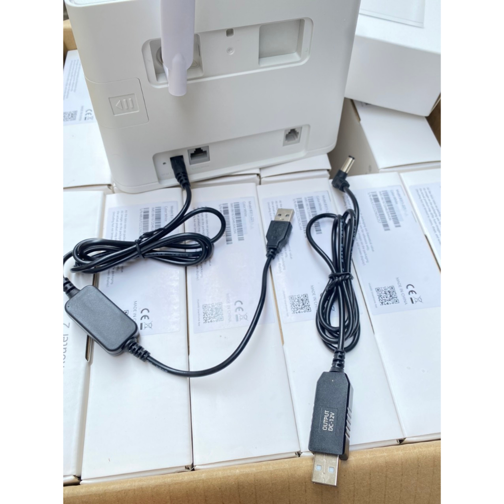 Cáp chuyển đổi điện áp 5v sang 12v - 1,5A (dùng cho modem Wifi 1,5A trở ...
