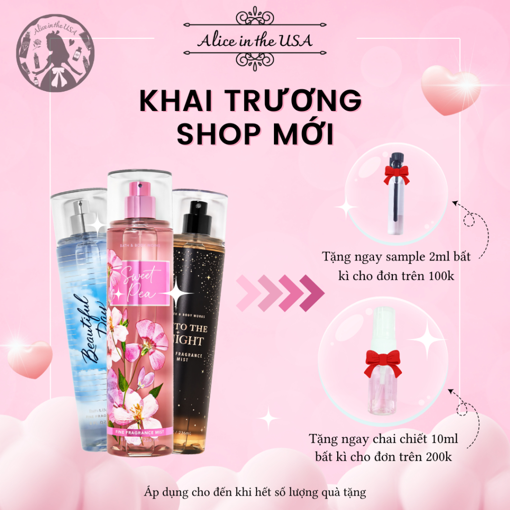 [BILL MỸ] Body mist Bath and Body Works 236ml - Xịt thơm toàn thân ...