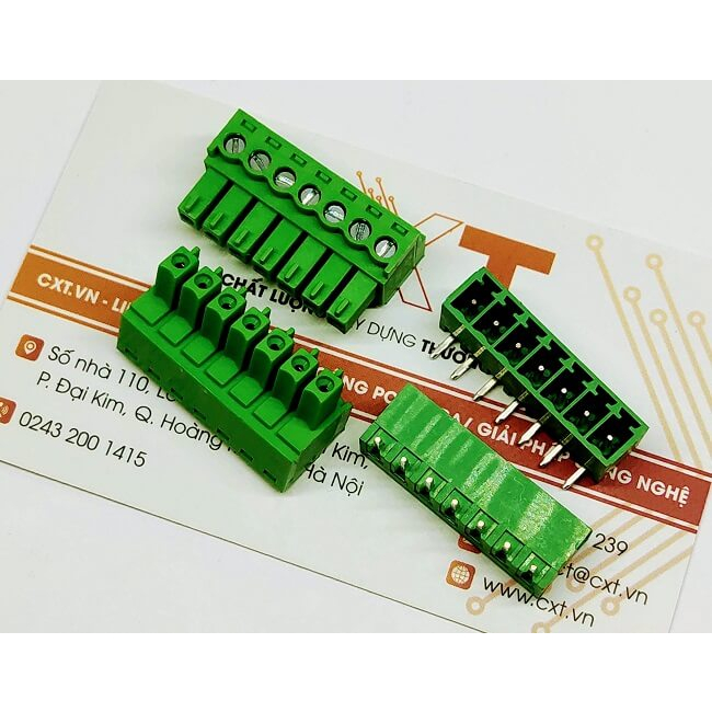 (Domino 3.81) Cầu đấu nối 3.81mm 7P 8P 9P 10P 12P chân cong (Terminal Block 15EDG3.81) | Shopee ...