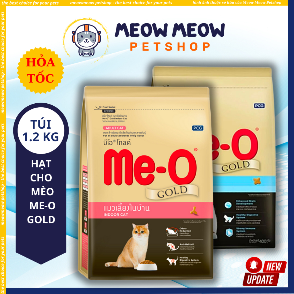 Hạt cho mèo Me-o Gold TÚI 1.2KG | Hạt Me-o Gold cho mèo cao cấp nhập ...