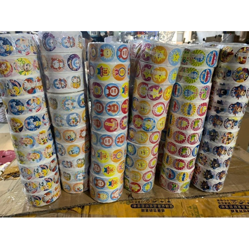 sticker cuộn lời khen tiếng việt khen thưởng cho hs(1 cuộn 500 hình ...