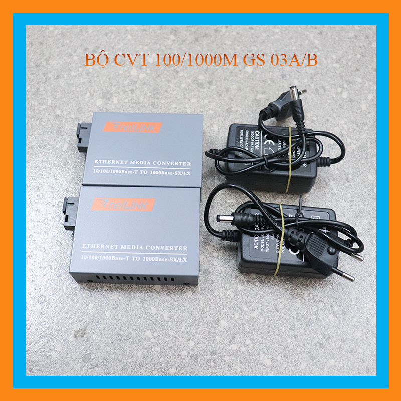 Bộ Chuyển Đổi Quang Điện Netlink HTB GS03 AB tốc độ cao Gigabit 1GB, 1 sợi GS3 | Shopee Việt Nam