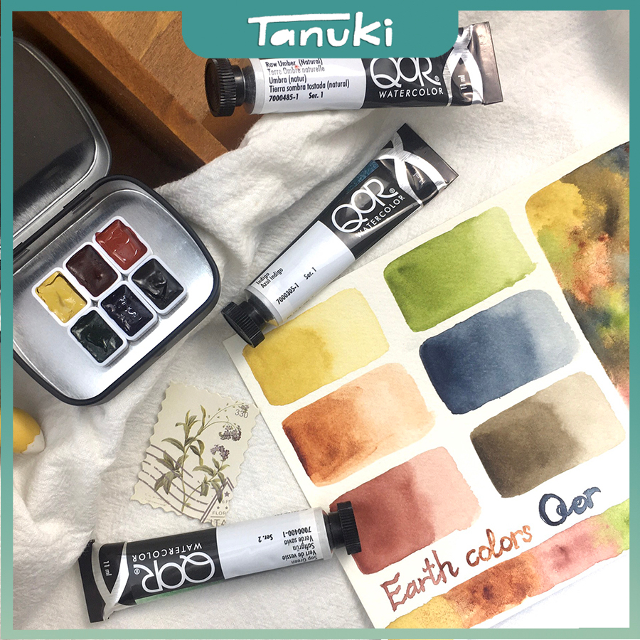 [TANUKI ART] Pocket màu nước QoR Earth Color/ High Chroma | Shopee Việt Nam