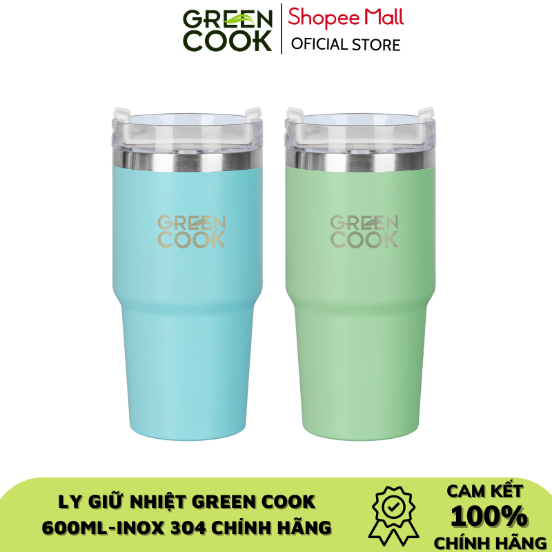 Ly giữ nhiệt GCC23-06 Green Cook 600ml inox 304 chính hãng. | Shopee ...