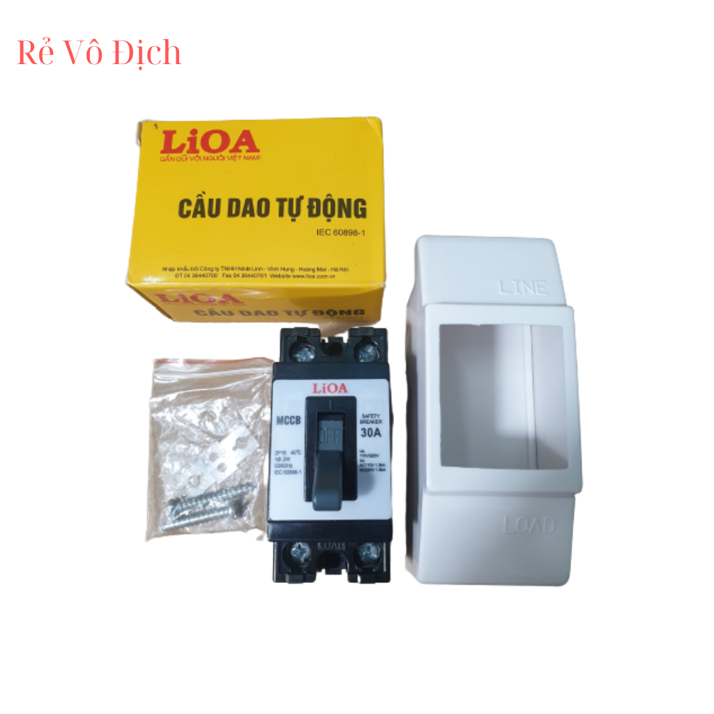 Át atomat Lioa 15A 20A 30A 40A kèm vỏ,CB,aptomat , cầu dao Giá rẻ ...