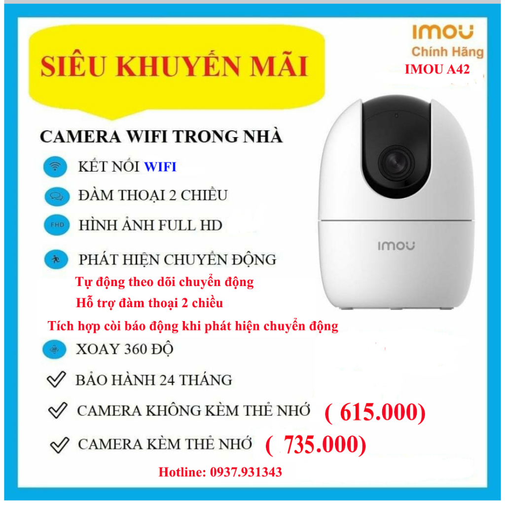 Camera chính hãng Imou A42 4MP | Shopee Việt Nam
