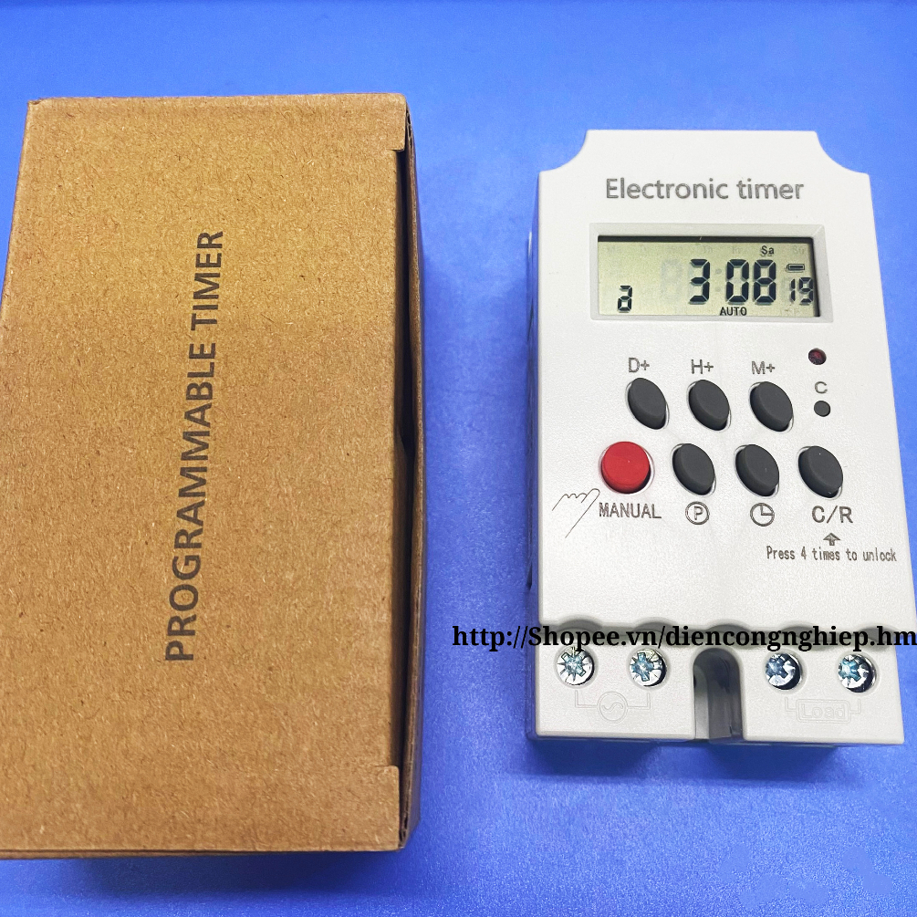 Công tắc Bộ hẹn giờ thời gian KG316T thông minh tự động, có phím khóa ...