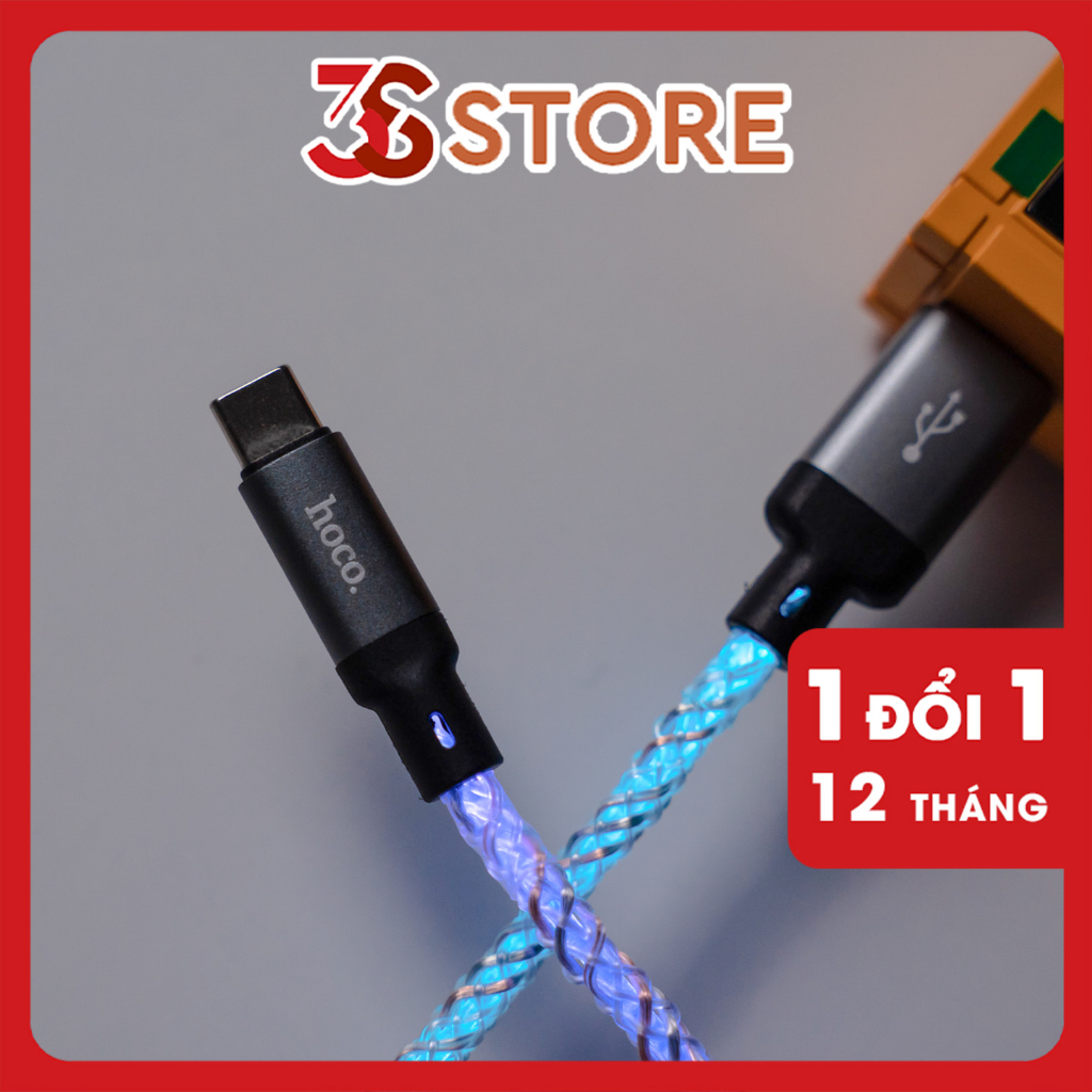 Cáp Sạc Nhanh Type C Hoco U112: Dây Đèn Đổi Màu - Bảo Hành 12 Tháng ...
