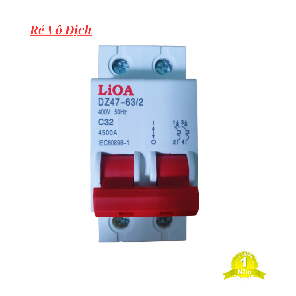 Át atomat đôi Lioa 32A 63A giá rẻ | Shopee Việt Nam