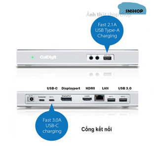 Hub Caldigit USB-C Dock hỗ trợ xuất 2 màn hình Full HD, chuyển đổi các ...