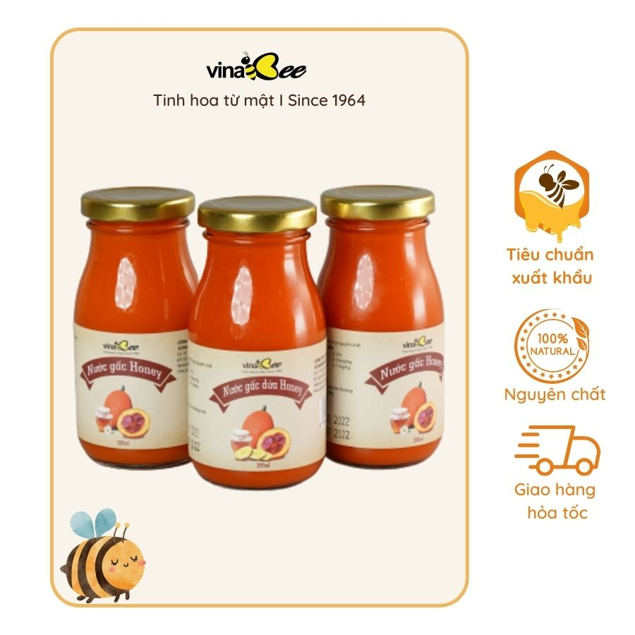 Nước gấc dứa mật ong Vinabee - 200ml | Shopee Việt Nam
