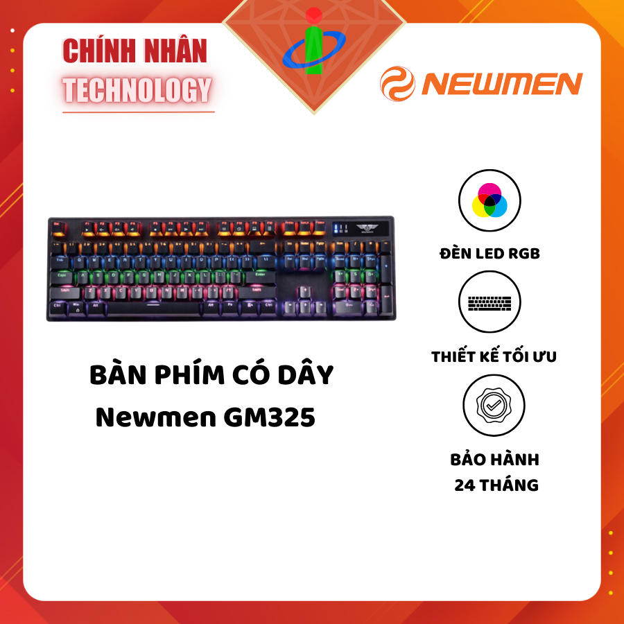 Bàn phím cơ máy tính NEWMEN GM335 / Bảo hành 24 tháng / Chinh Nhan Technology | Shopee Việt Nam