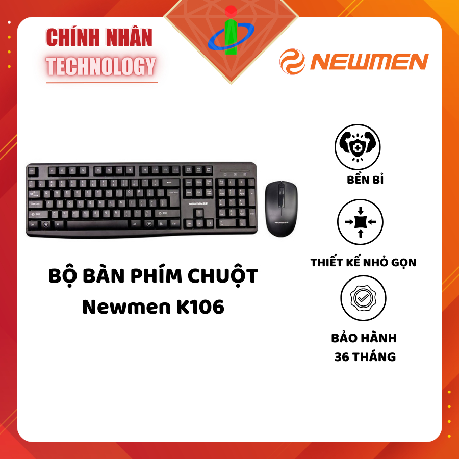 Bộ chuột & bàn phím NEWMEN K106 / Bảo hành 36 tháng / Chinh Nhan Technology | Shopee Việt Nam