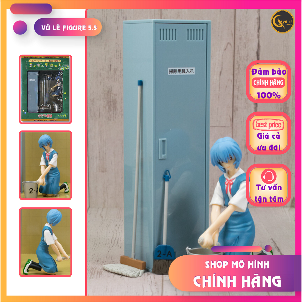 Evangelion chính hãng, Mô hình nhân vật Rei Ayanami Cleaning Time Class ...