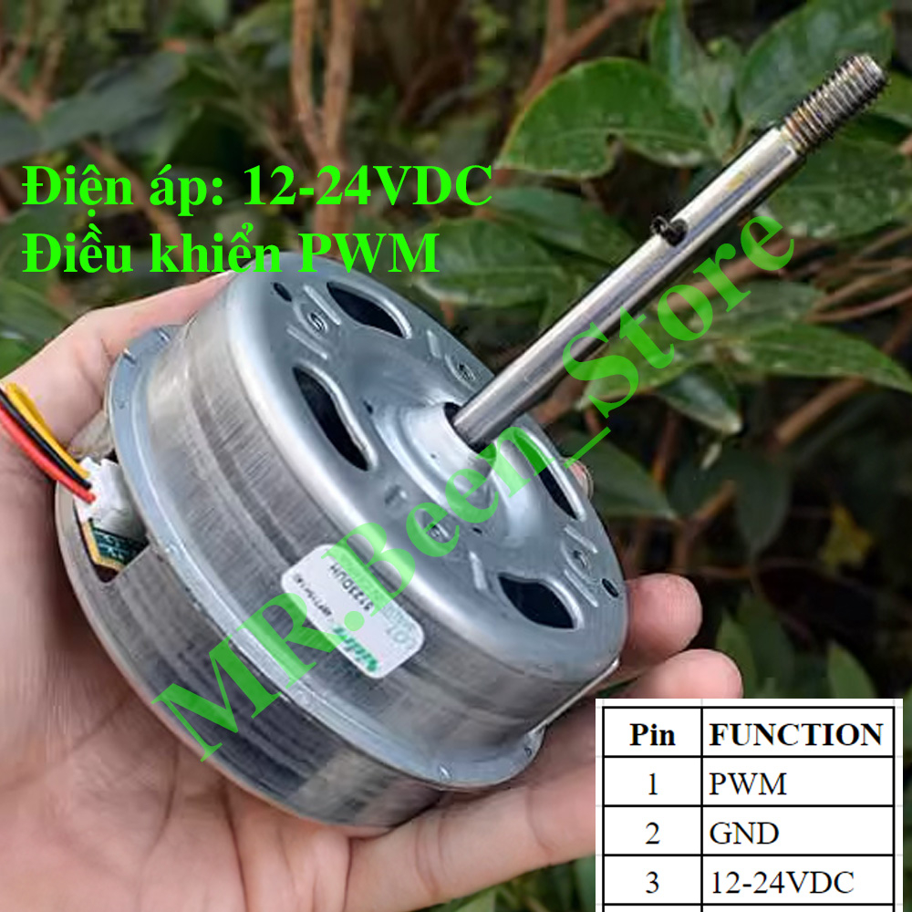 Động cơ không chổi than BLDC chế quạt Nidec 12-24VDC, Motor brushless ...
