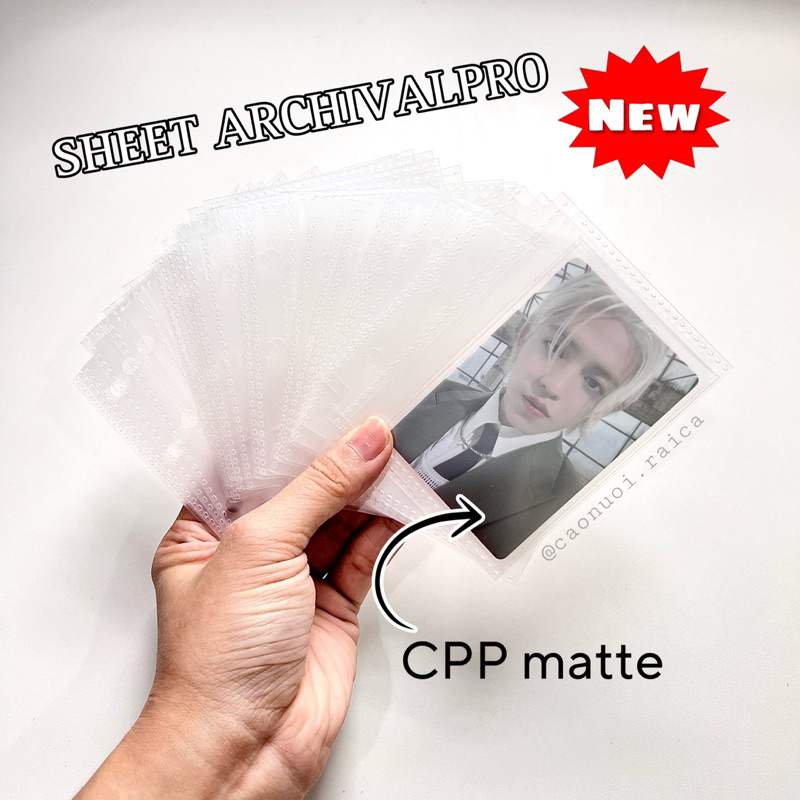 [CÓ SẴN] SHEET CPP MATTE MINIBINDER 3 CÒNG ARCHIVALPRO LƯU TRỮ CARD ...