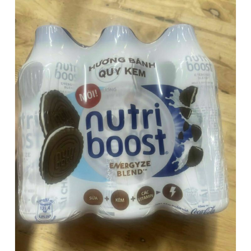lốc 6 chai NUTRIBOOST BÁNH QUY KEM sản phẩm mới của CTY COCA_COLA ...