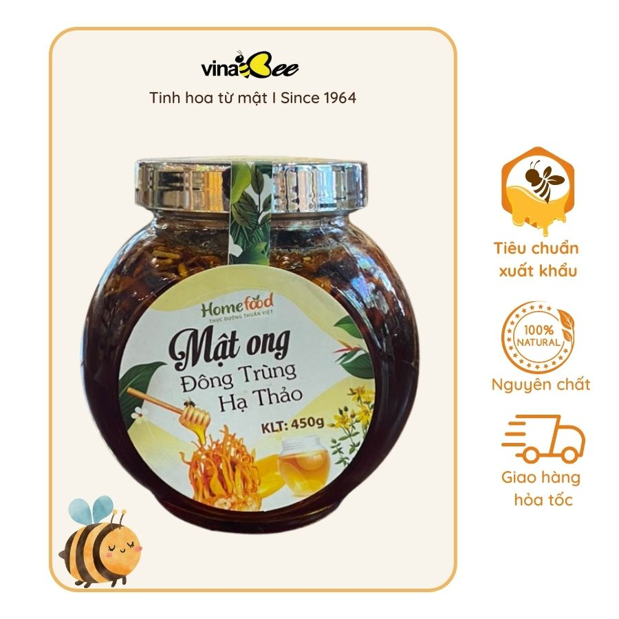 Mật ong Đông trùng hạ thảo VINABEE - 450G | Shopee Việt Nam