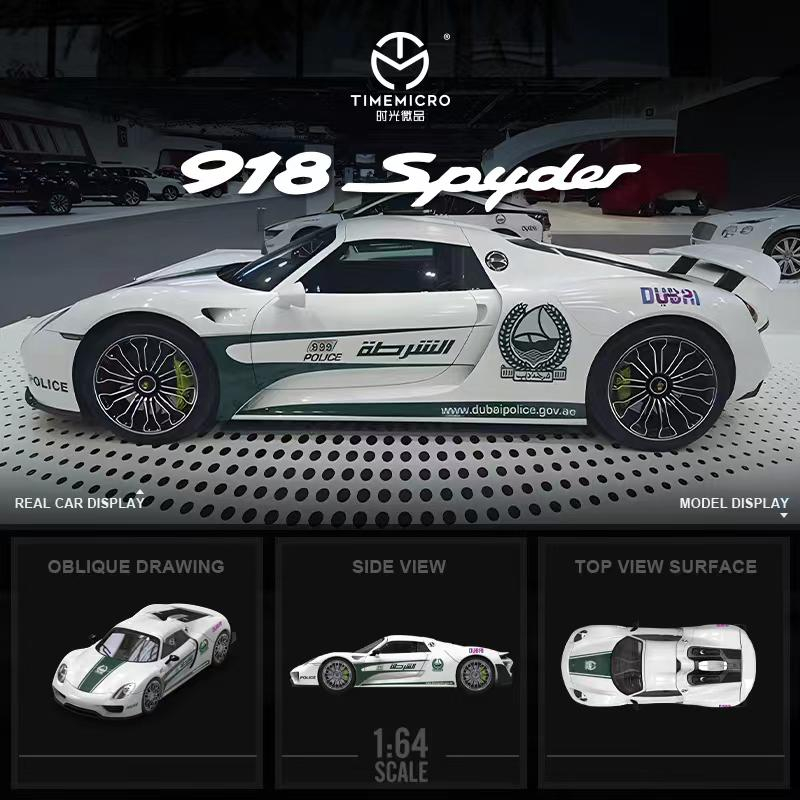 MÔ HÌNH 1:64 TIME MICRO - Porsche 918 Police Car Livery (Figure ...