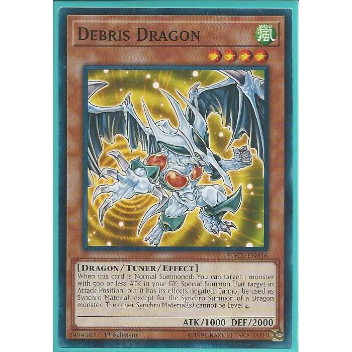 Thẻ bài Yu-Gi-Oh Tiếng Anh SDCL-EN016 Debris Dragon – Common | Shopee Việt Nam