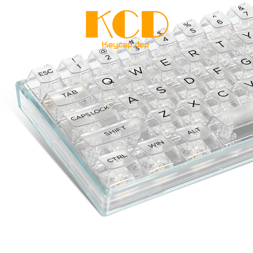 Keycap xuyên led trong suốt cho ánh led cực đẹp, keycap transparent ...