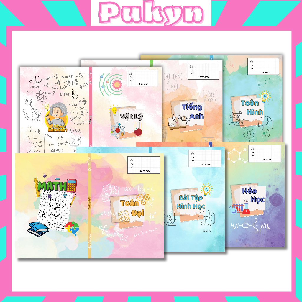 Giấy Bao Tập Theo Môn Vừa Mọi Loại Vở A5, B5, SGK - Giấy Bọc Vở Môn Học ...