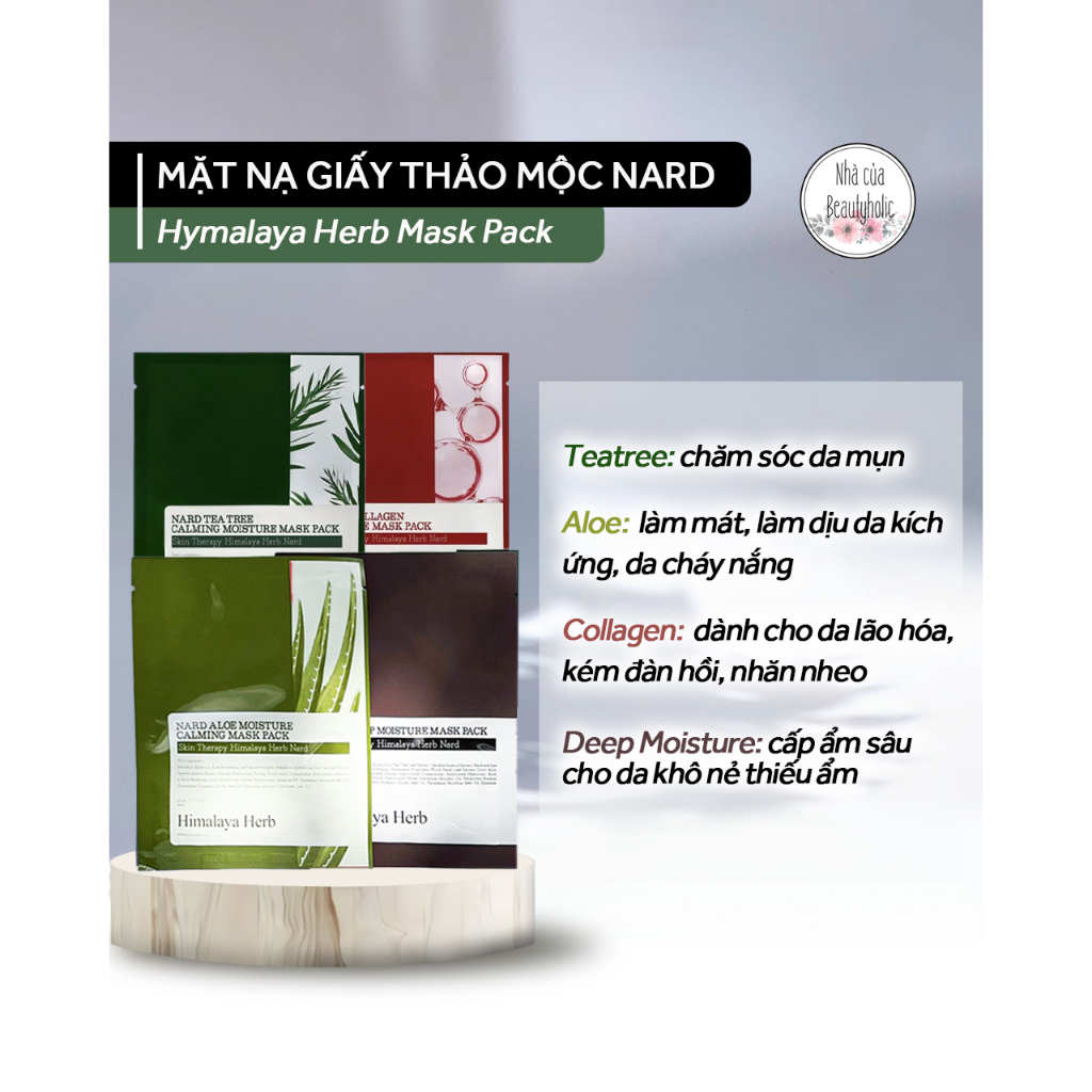Mặt nạ giấy NARD HYMALAYA HERB MASK PACK | Shopee Việt Nam