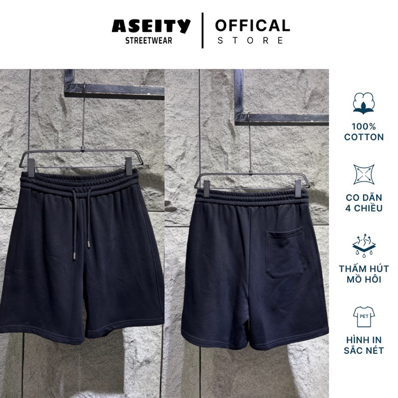 Quần Short aseity Local Brand Unisex Special Collection Premium Màu Đen ...