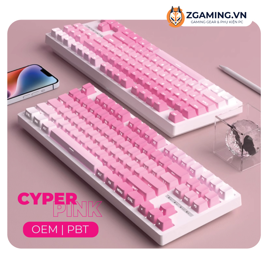 Bộ Nút Bàn Phím | Keycap Gradient Ninja | Side Print | PBT Double Shot ...