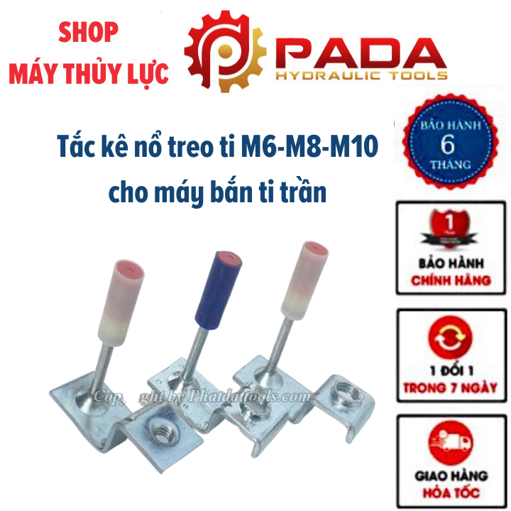 Tắc kê nổ treo ti M6-M8-M10 cho máy bắn ti trần-Hộp 100 cái-Hàng cao ...