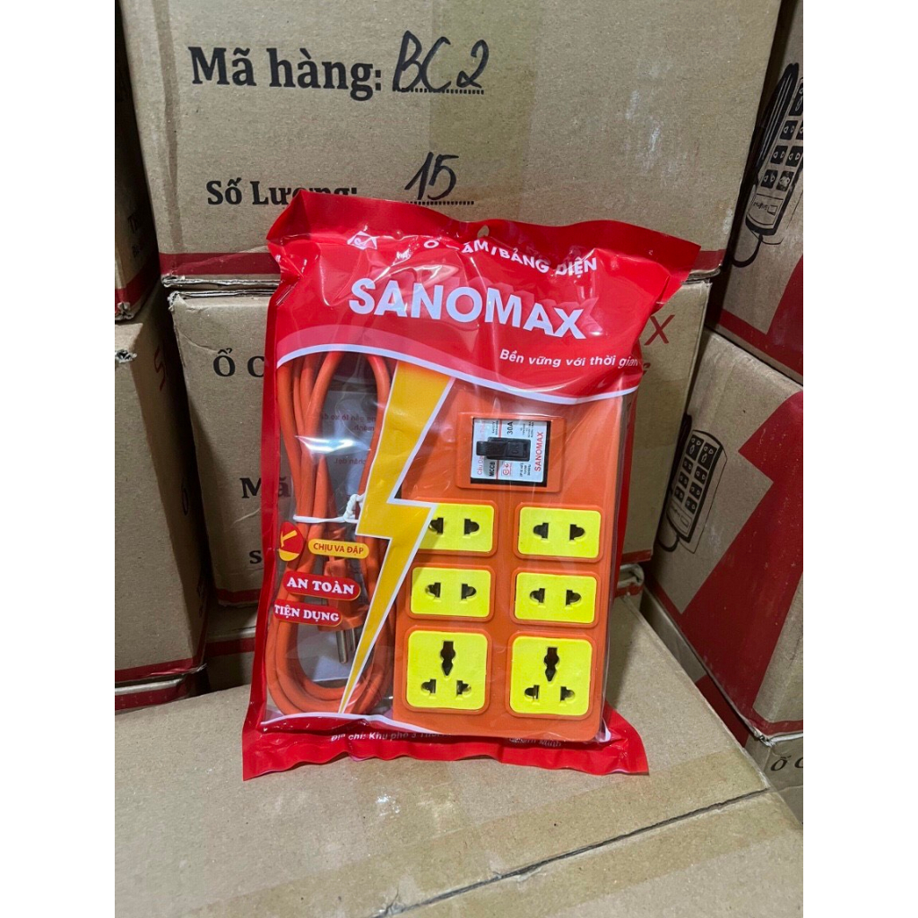 ổ cắm điện Sanomax chịu tải công suất cao, có lắp cb 30a | Shopee Việt Nam