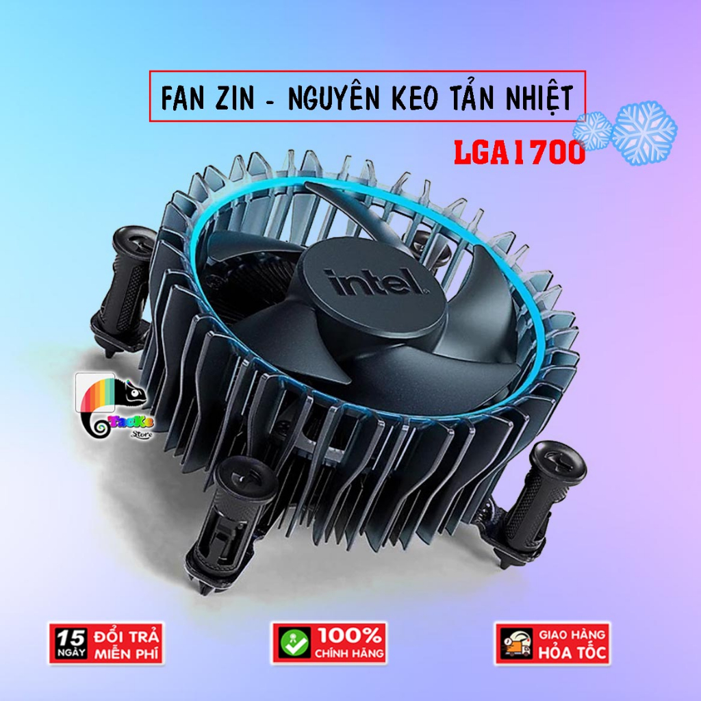 Fan CPU Intel Zin LGA1700 Full Box - Nguyên keo hãng của Chip Intel Socket 1700 Kèm Box ...