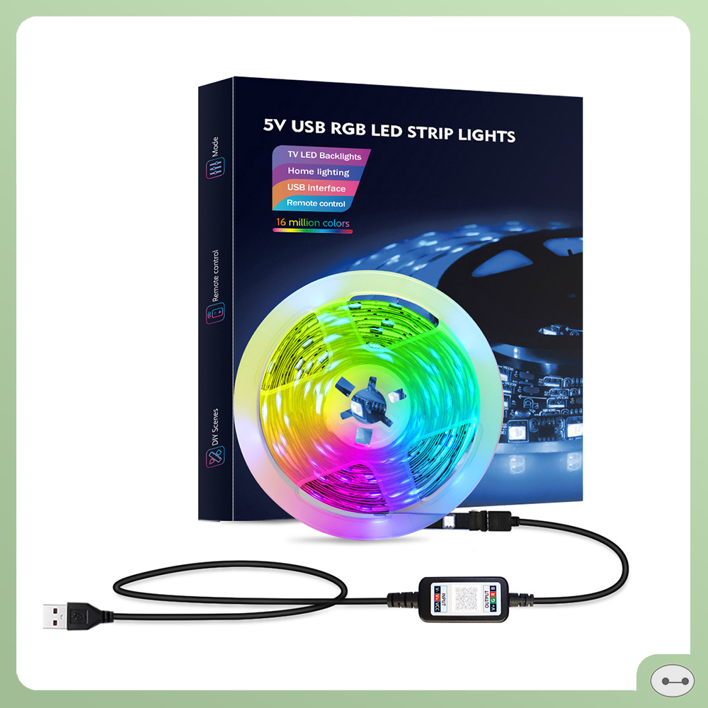 BỘ DÂY LED DÁN RGB 5050 APP ĐIỀU KHIỂN 2 MÉT, 5 MÉT | Shopee Việt Nam