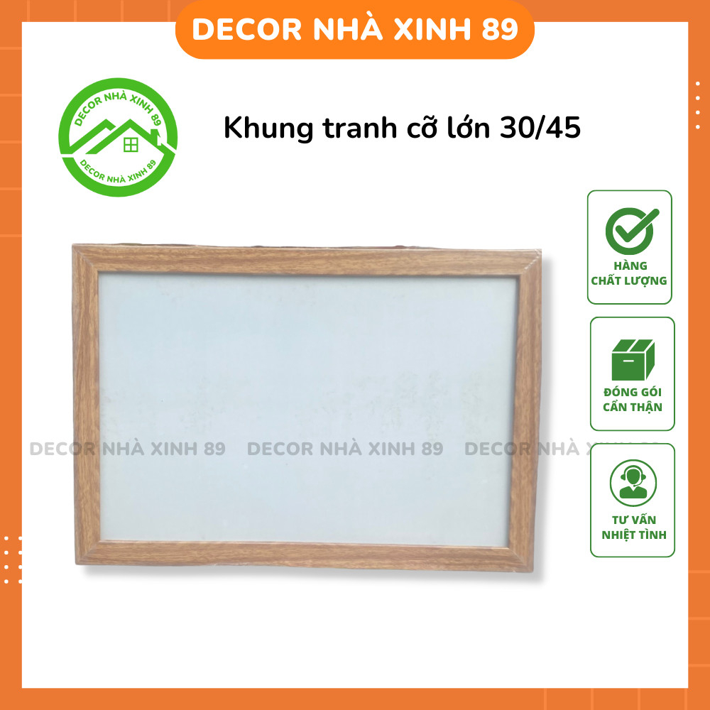 Khung tranh, khung ảnh cỡ lớn 30x45 mặt kính mika cứng - Decor Nhà Xinh | Shopee Việt Nam