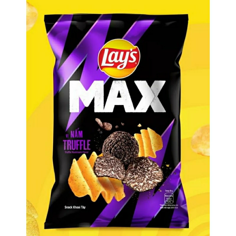 Combo 10 gói bánh snack Lays max vị nấm truffle ( gói 42g x 10 gói ...