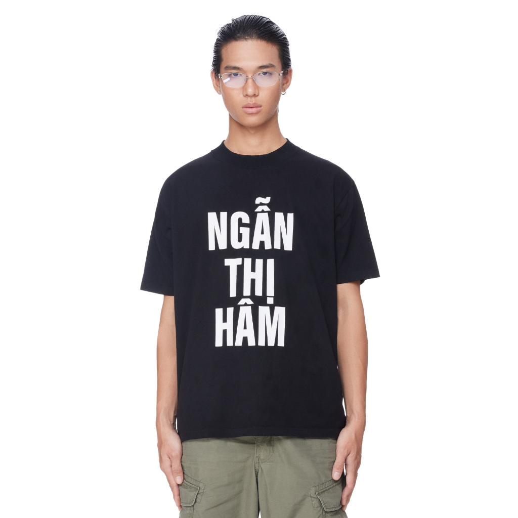 Áo Thun Tlinh "Ghệ" Two-Sided Black T-shirt | Shopee Việt Nam