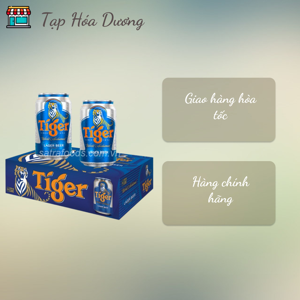 Thùng bia tiger 24 lon - 330ml | Shopee Việt Nam