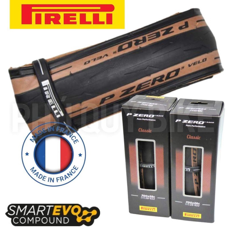 Vỏ Gấp Viền Nâu 700x28c (28-622) Pirelli P-ZERO RACE CLASSIC SmartEVO ...