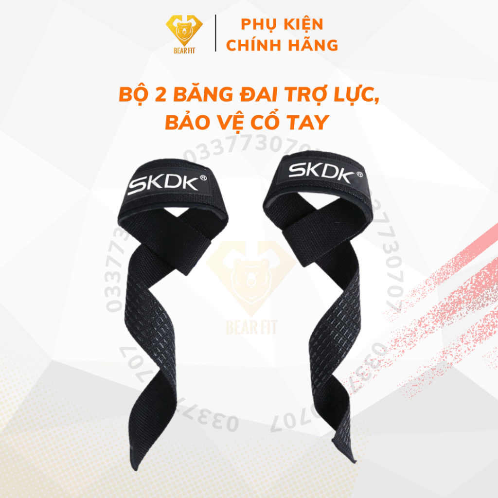 Bộ 2 Băng đai trợ lực, bảo vệ cổ tay khi nâng tạ, đu xà cho nam và nữ ...