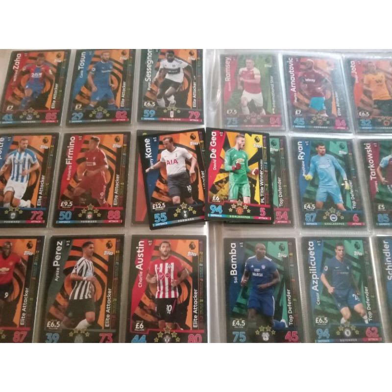 Full bộ 55 thẻ cầu thủ Match Attax 18/19 EPL | Shopee Việt Nam