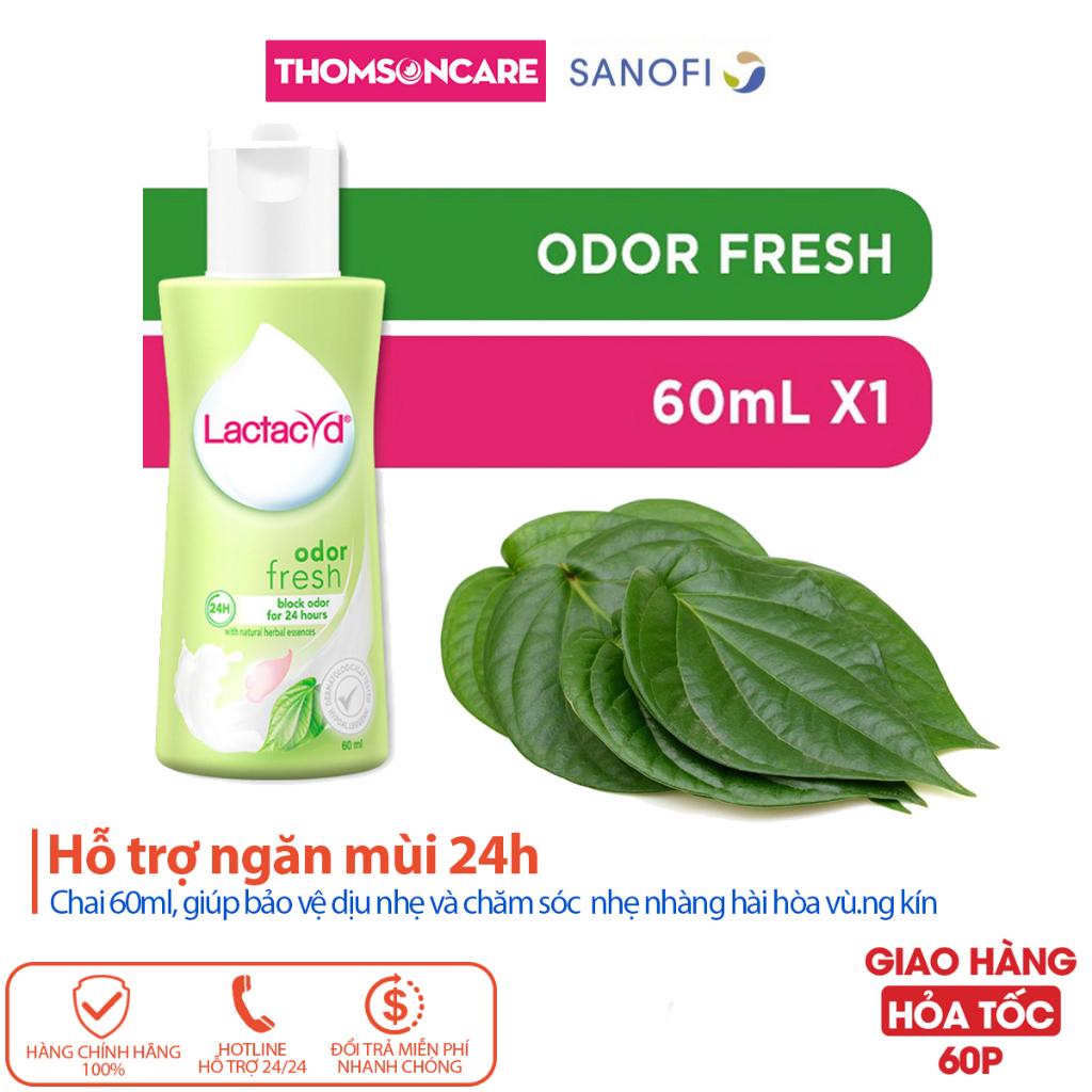 Dung dịch vệ sinh phụ nữ Lactacyd lá trầu không và nước hoa hồng, ddvs ...