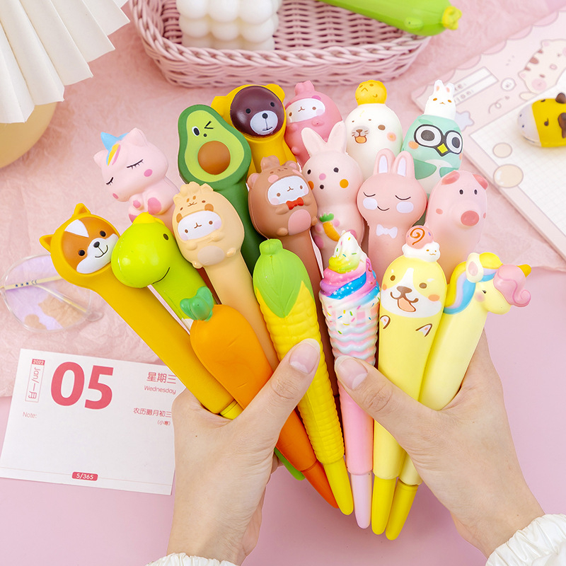 Bút Bi Nước Squishy Cute Bóp Cực Đã Tay Giảm Stress | Shopee Việt Nam
