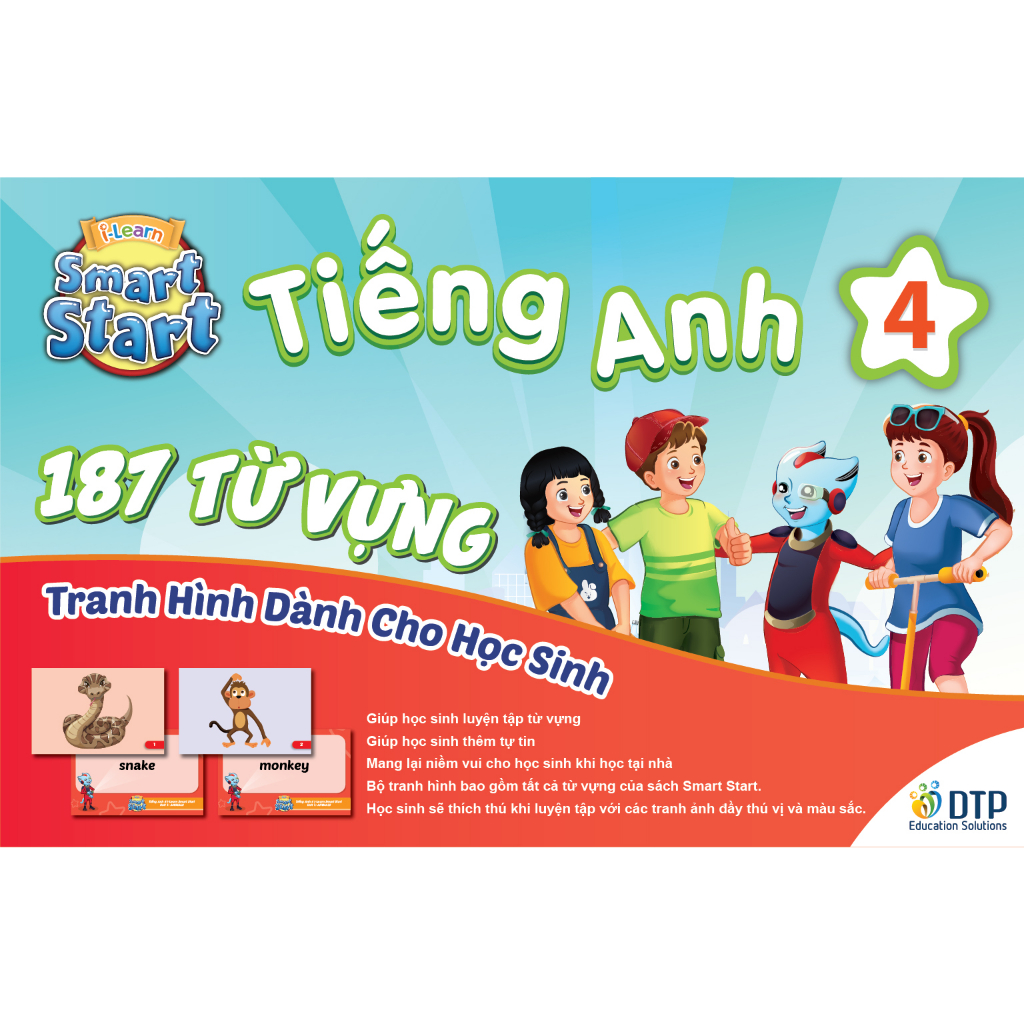Sách - DTPbooks - Tiếng Anh 4 i-Learn Smart Start - Student's Cards | Shopee Việt Nam
