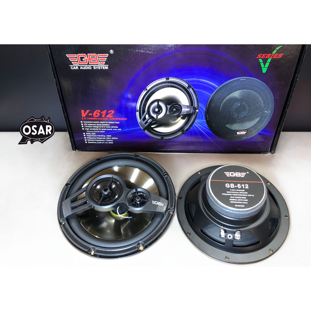 Loa Cánh Cửa 16cm 6inch GB 612 - 3 đường tiếng Loa Đồng Trục Công Suất ...