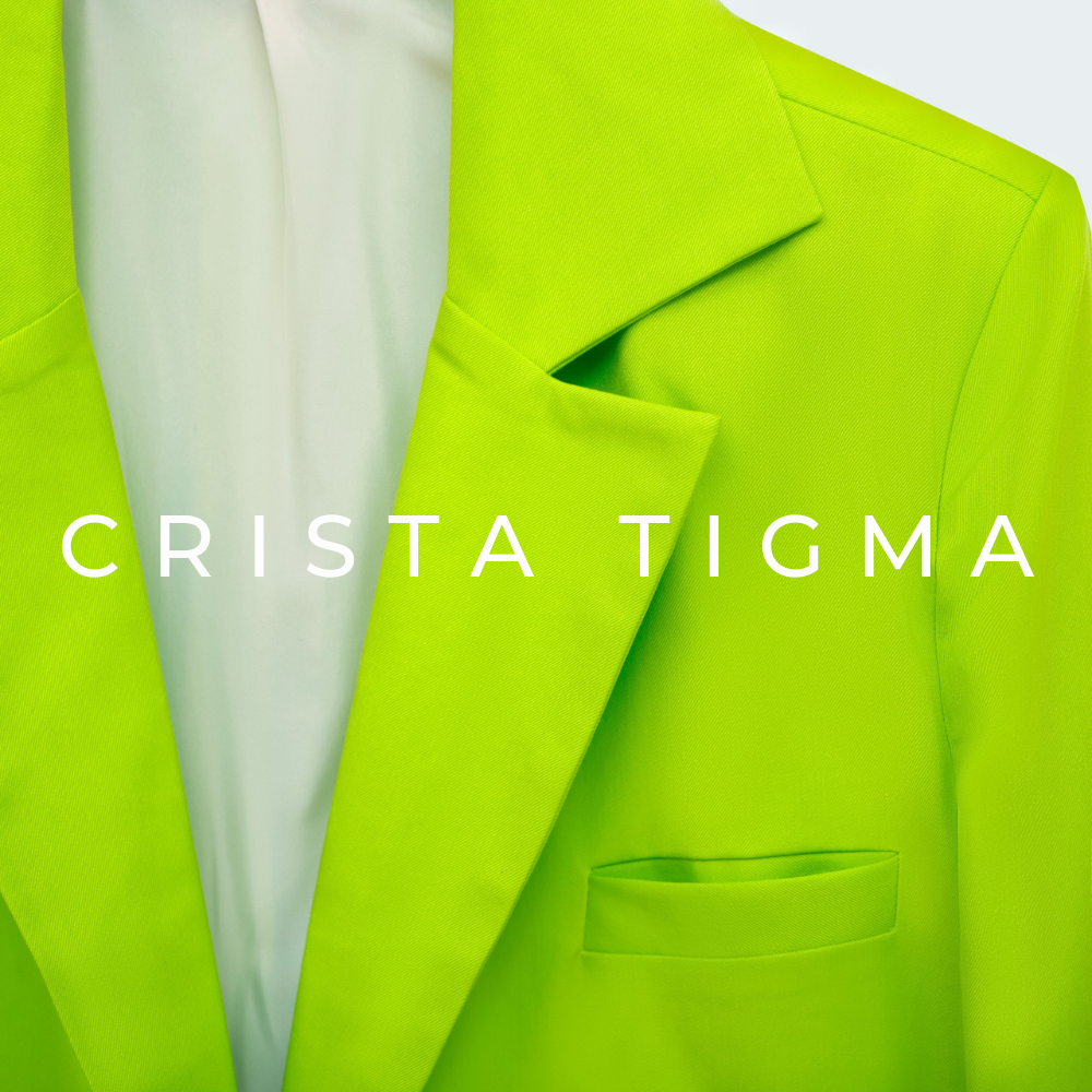 Blazer nữ xanh neon chuối có độn vai Crista Tigma | Shopee Việt Nam
