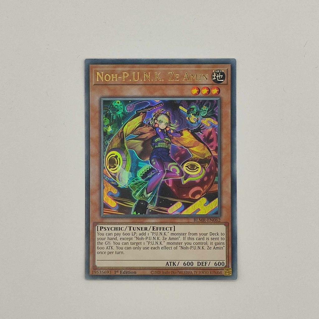 [Bài Yugioh Chính Hãng] Noh-P.U.N.K. Ze Amin - BLMR-EN062 - Ultra Rare ...